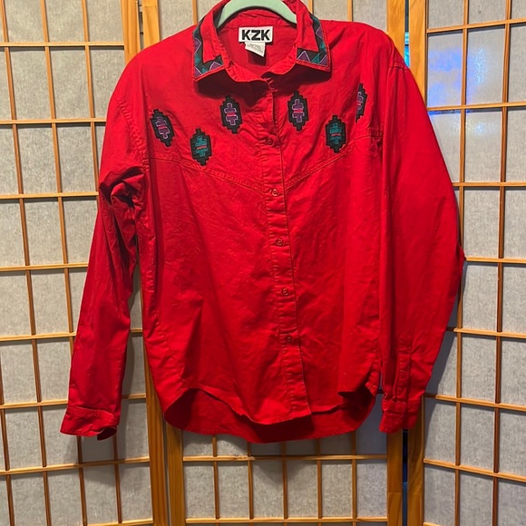 KZK | Tops | Kzk Beautiful Button Down Top In Perfect Condition | Poshmark